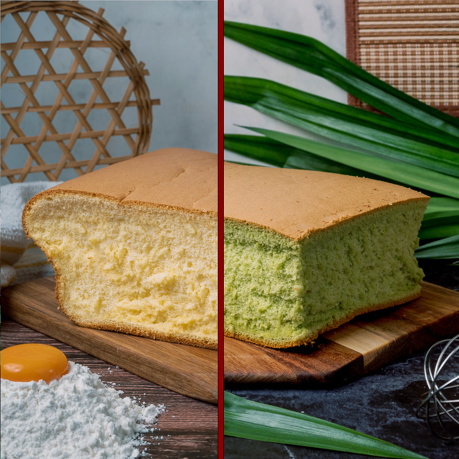 Mix Original & Pandan – Ah Mah Homemade Cake